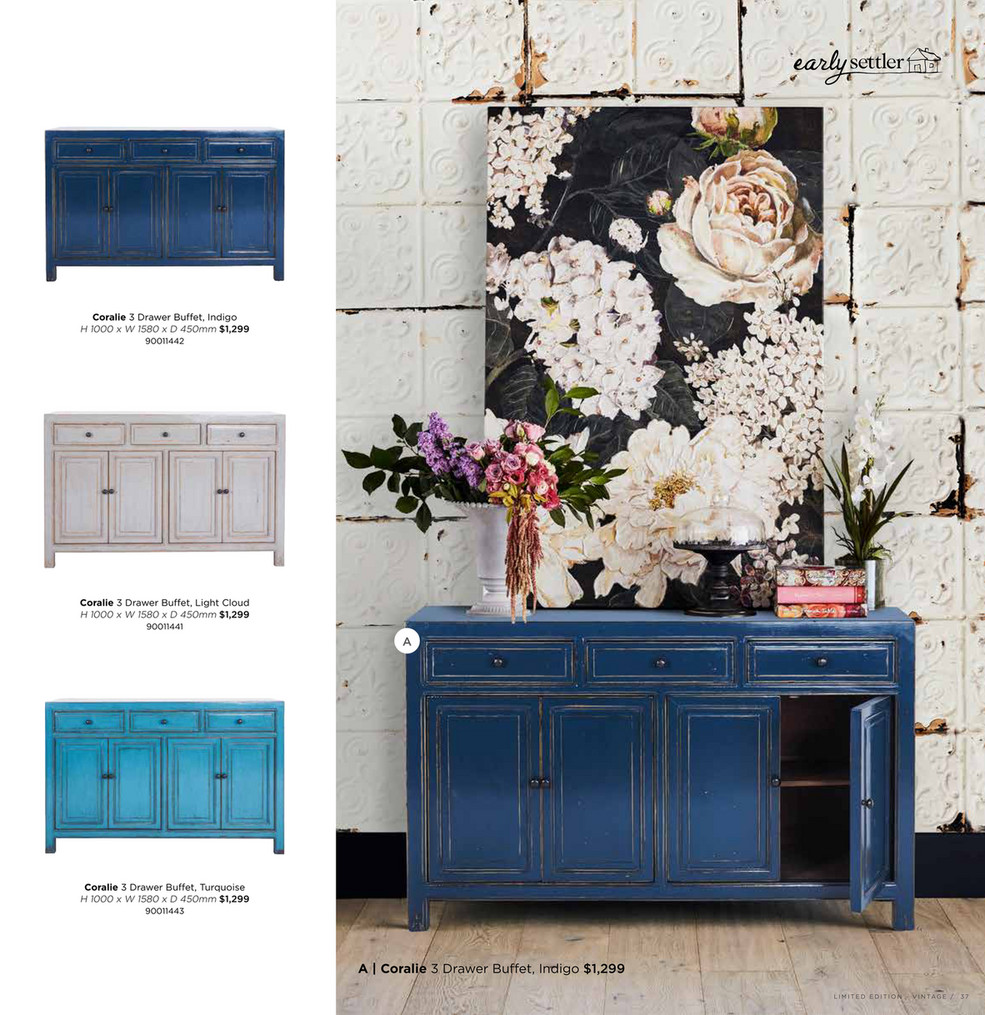 Early settler buffet sideboard store