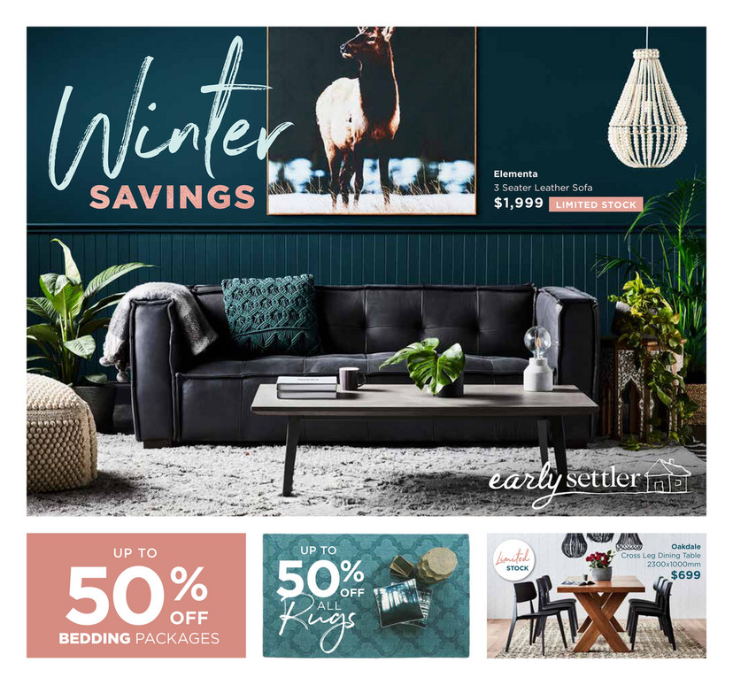 Early Settler - Winter Savings Catalogue - Page 1